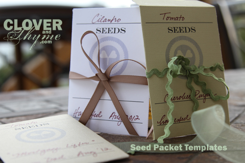 Seed Packet Templates – Clover and Thyme
